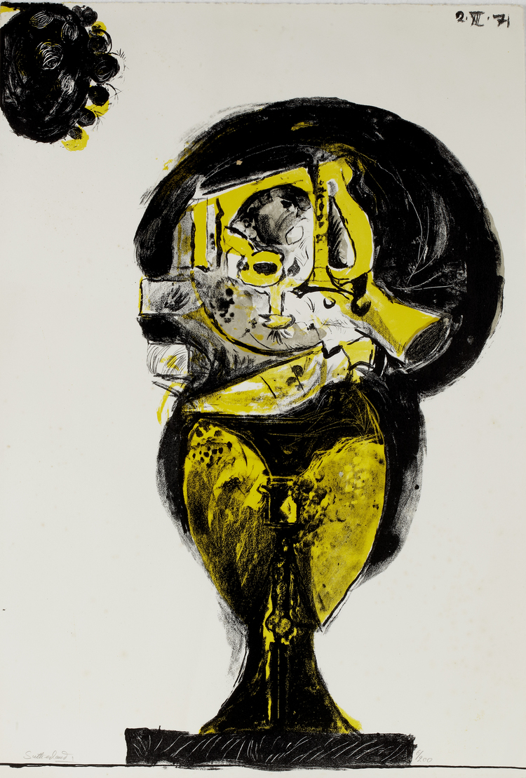 FOUR COLOUR LITHOGRAPHS BY BRAM VAN VELDE, PIERRE ALECHINSKY, ANTONIO ... FOUR COLOUR LITHOGRAPHS BY BRAM VAN VELDE, PIERRE ALECHINSKY, ANTONIO ...