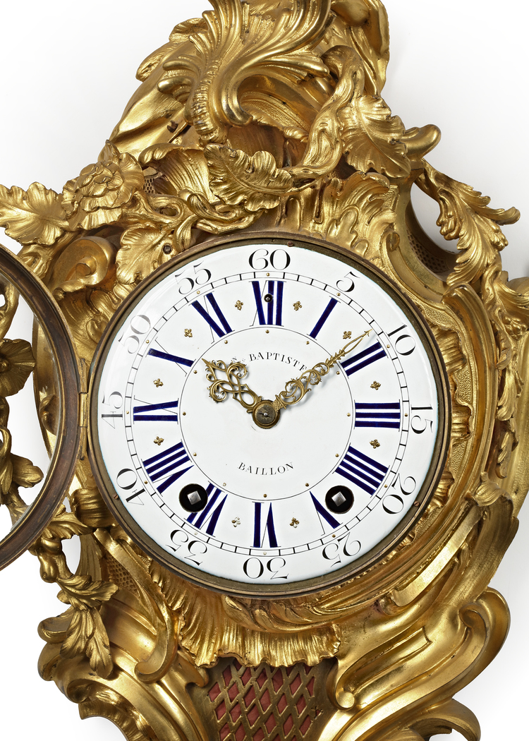 A LOUIS XV ORMULU STRIKING CARTEL CLOCK, JEAN BAPTISTE BAILLON, PARIS CIRCA 1750