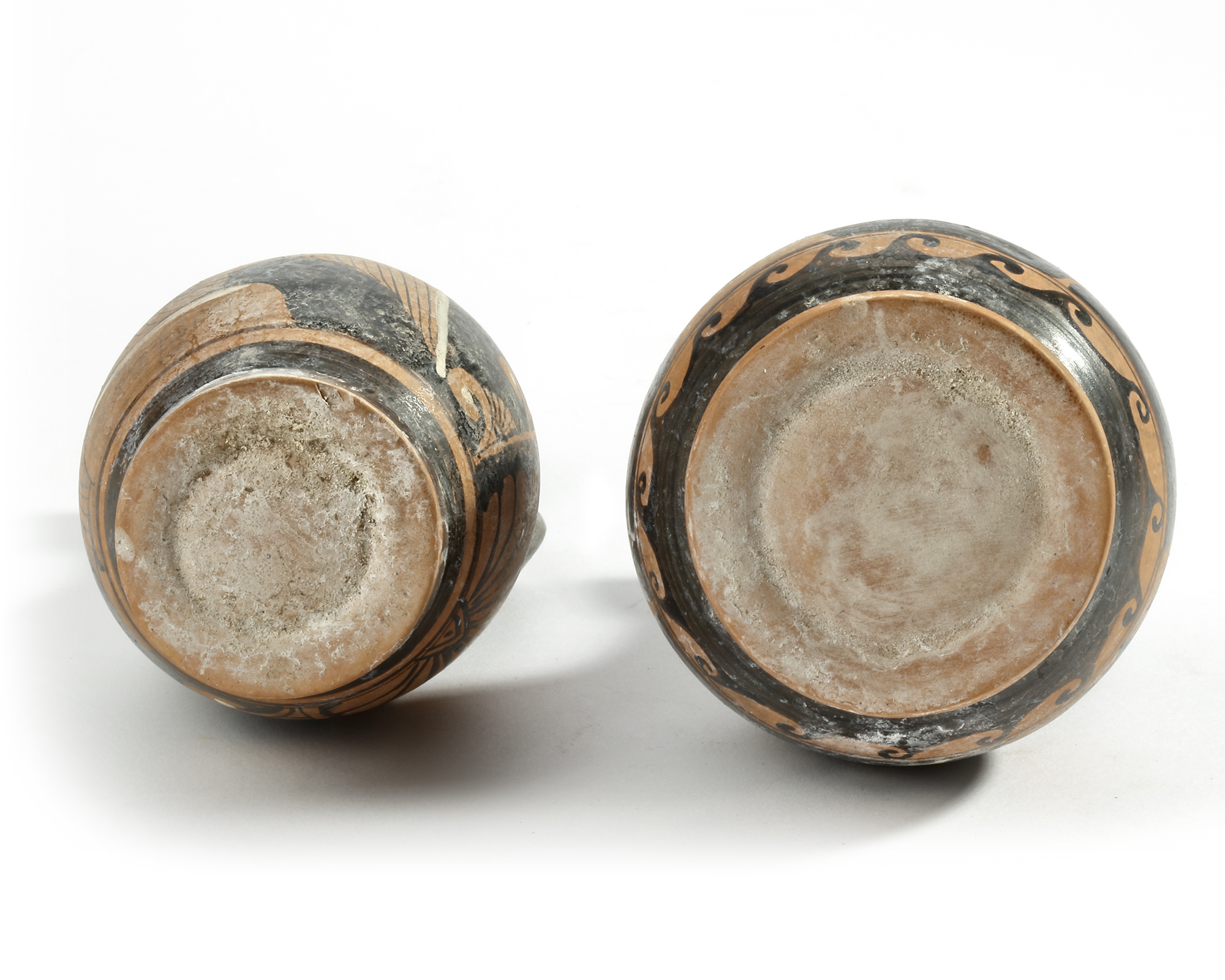 TWO LEKYTHOI WITH RED FIGURE