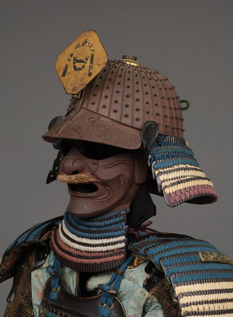 A BLACK LACQUERED JAPANESE SUIT OF ARMOUR, LATE EDO PERIOD (FIRST HALF ...
