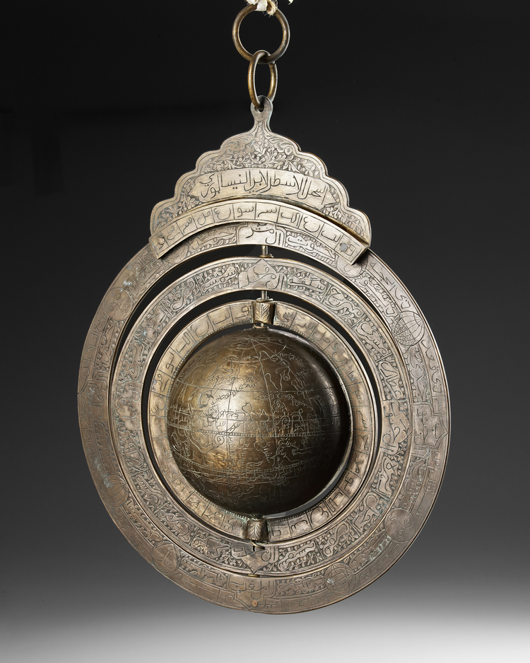 A PERSIAN OR INDIAN CELESTIAL SPHERE ARMILLARY, 20TH CENTURY