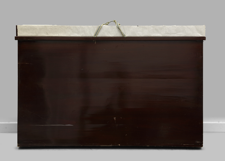 JAPANESE TWO-PANEL LACQUERED TEA CEREMONY SCREEN – 20TH CENTURY