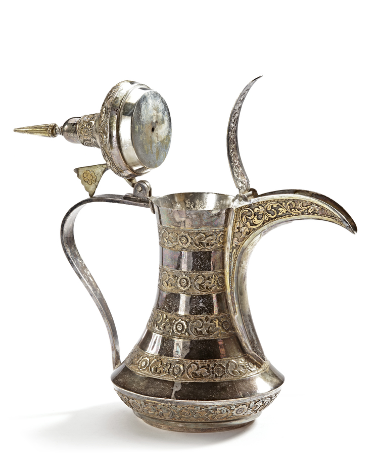 SILVER COFFEE POT (DALLAH) – OMAN, EARLY 20TH CENTURY