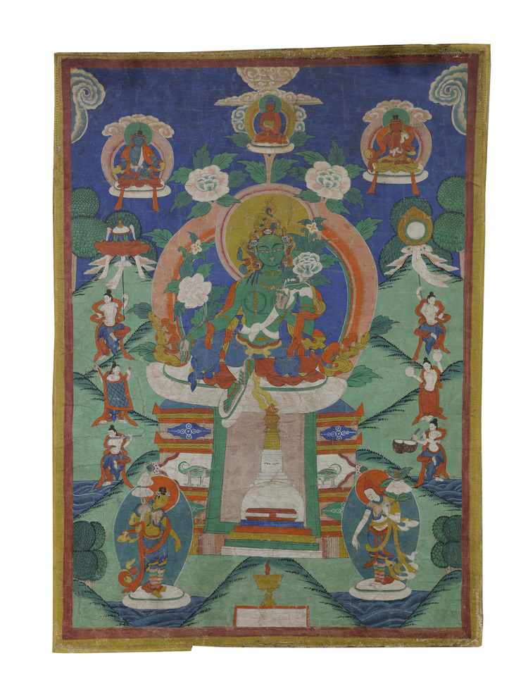 A Tibetan thangkha of Green Tara