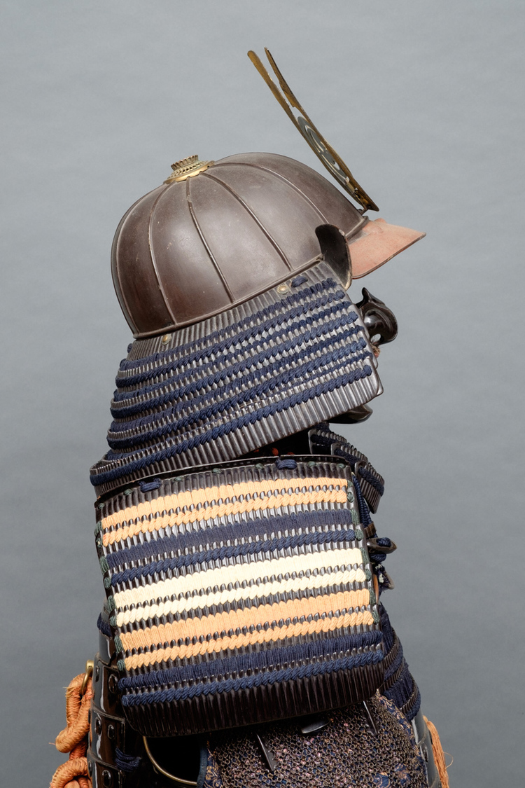 A black lacquered suit-of-armour (yoroi)